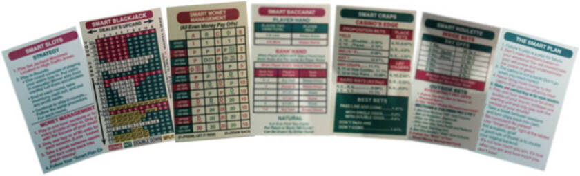 Use Smart Casino Gambling Reference Cards at the Casino!